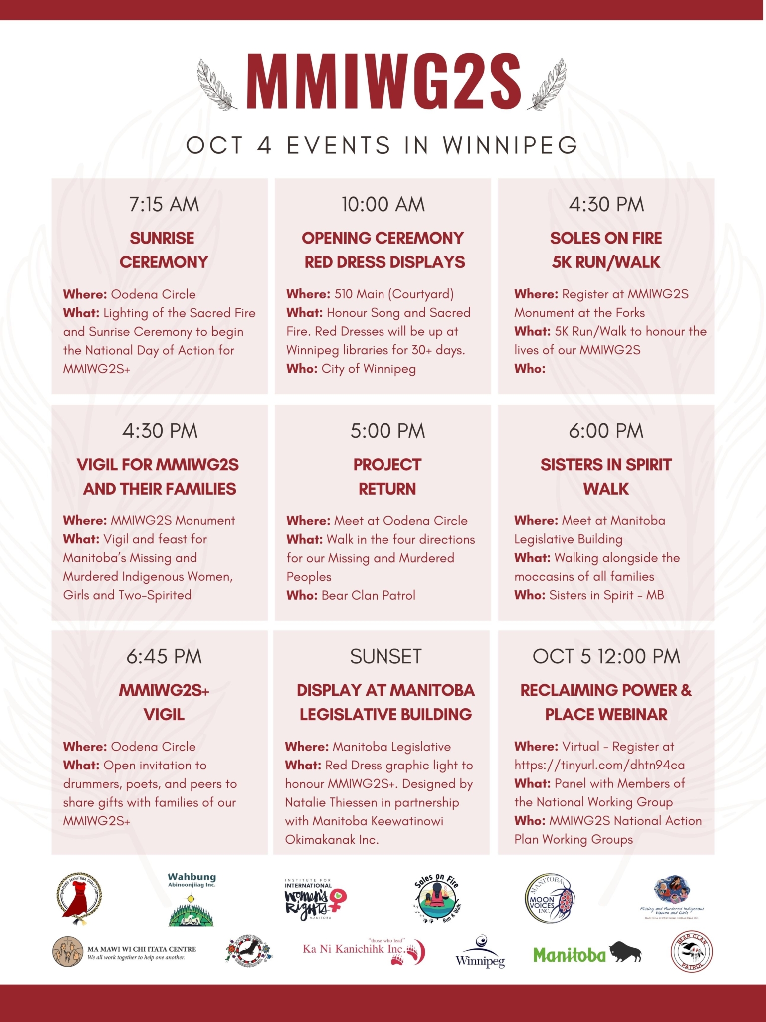 National Day of Action MMIWG2S+ – Ma Mawi Wi Chi Itata Centre